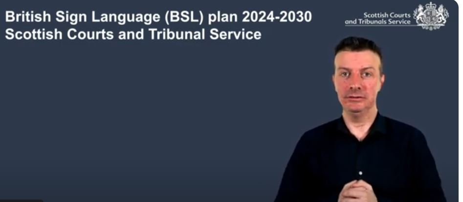 British Sign Language | Scottish Courts